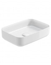 Avanti Rectangle 50cm Vessel Basin with Ceramic Click Clack Waste - Ce ...